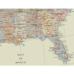 Swiftmaps World and USA Contemporary Premier 3D Two Wall Map Set (24x36 Laminated)