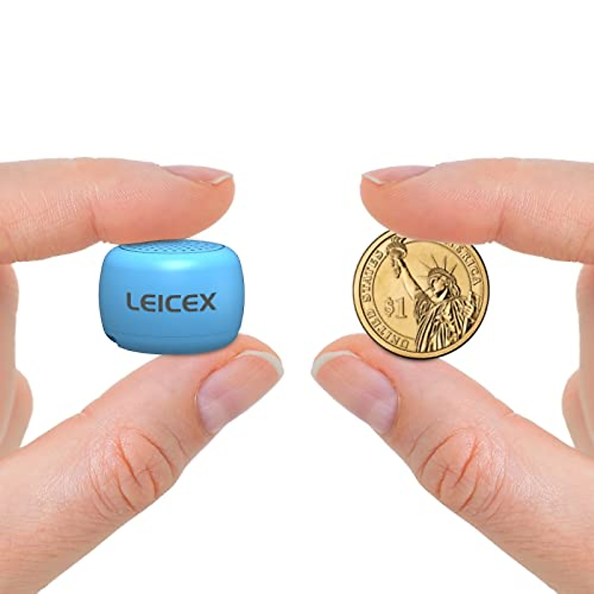 LEICEX Tiny Bluetooth Speaker, Travel Small Speakers Bluetooth Wireless Pillow Perfect for Travel Outdoor Sound (Blue)