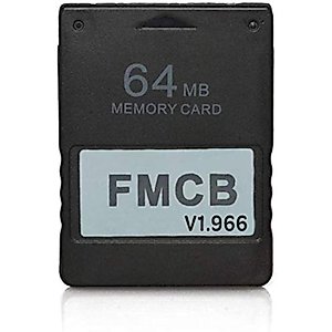 PS2 Memory Card FMCB 64MB for PlayStation 2 PS2,Just Plug and Play, Free Mcboot Your PS2