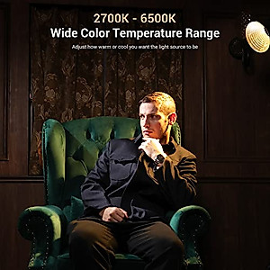 SmallRig RC 120B 120W Bi-Color Cob Video Light 52800Lux@1m 2700K-6500K On-Board and SmallGoGo App Control, TLCI 96+ CRI 95+,9 Lighting Effects Support AC Adapter & 14.4V/26V V-Mount Battery-3471