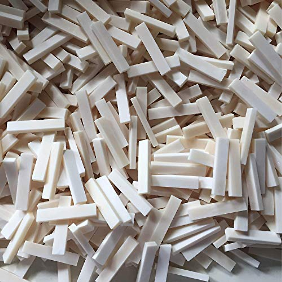 Vencetmat 6Pcs Unbleached Blank & Uncut Guitar Nut Pure Bone for Electric & Acoustic & Classical & Cigar Guitar, Mandolin, Banjo, Ukulele Part DIY