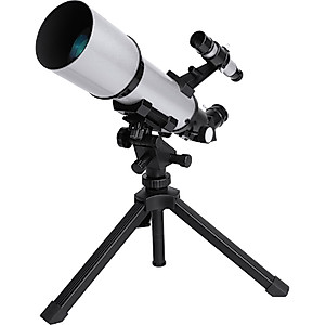 BARSKA Starwatcher 400x70mm Refractor Telescope w/ Tabletop Tripod & Carry Case