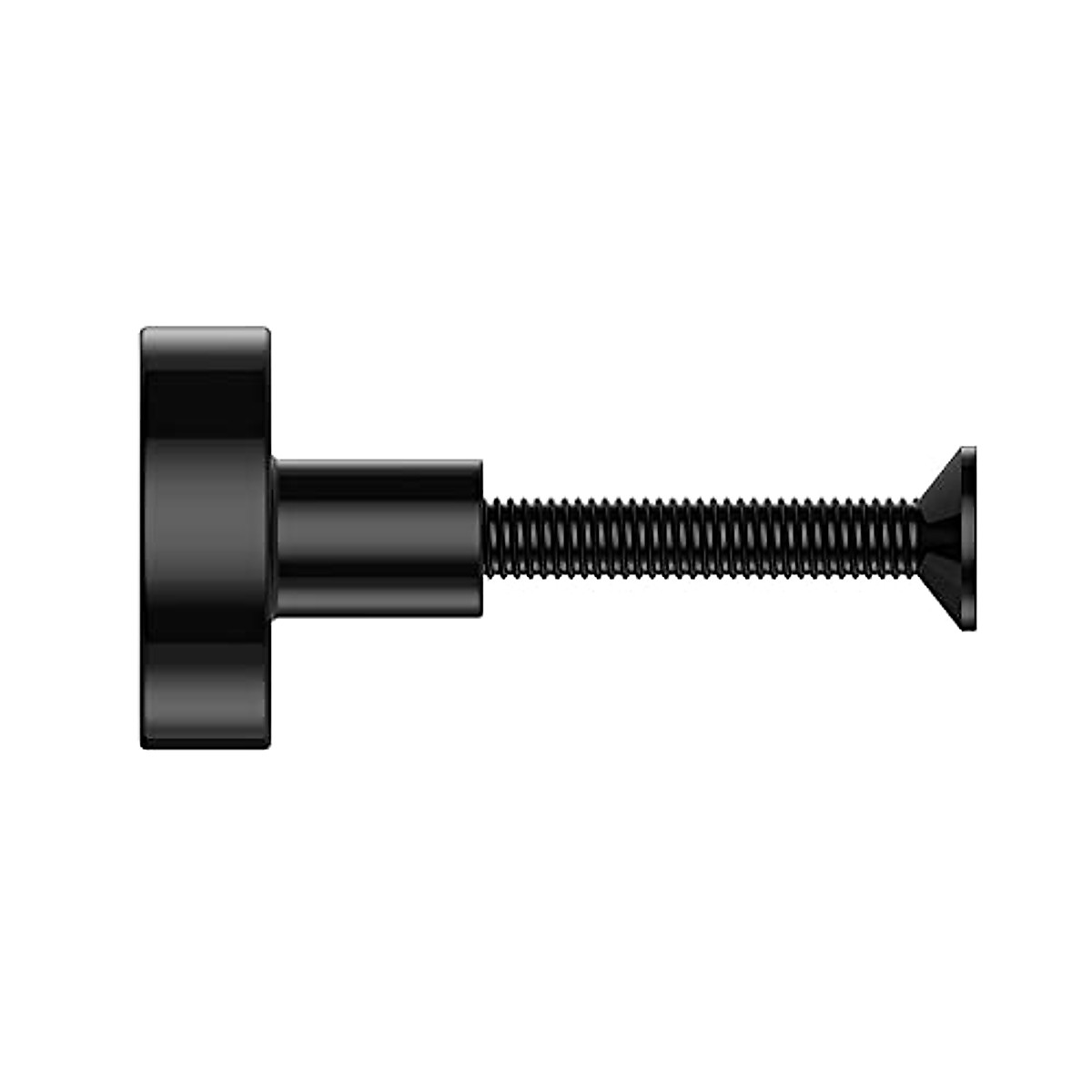 MMJKU M4 Magnetic Screw Set Computer PC Cooling Fan Mounting Screws Kit for 25mm Thickness Cooler Fans Installation with Steel Metal DIY Computer Case, Server Chassis, Mining Machine, 4pcs Black