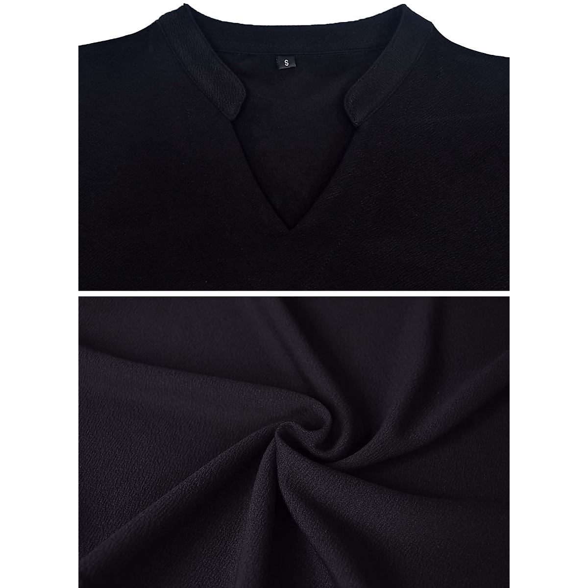 Mokayee Black Dresses for Womens 2025 Funeral Summer Short Sleeve Semi-Formal Knee Length Sunday Church Fit and Flare Flattering Business Casual Office Work Ladies Dress with Pockets XL