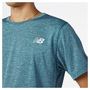 New Balance Men's Tenacity Short Sleeve, Black , X-Large