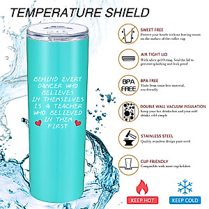 Geiserailie Gay Pride Gifts 20 oz Rainbow Pride Tumbler with Straw and Lid Colorful Rainbow Makeup Bag and Stripes Socks Lesbian Bisexual Transgender Gifts for Party Supplies (Rose Gold, Mint Green)