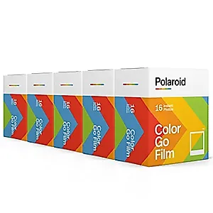Polaroid Go Color Film - 80 Photos - 5 Double Packs Bulk Film (6205) - Only Compatible with Polaroid Go Camera