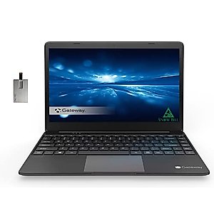 Gateway 2022 14.1” Ultra Slim IPS FHD Display, Intel Core i5-1135G7 Processor, 16GB RAM, 1TB PCIe SSD, Intel Iris Xe Graphics, Camera, Fingerprint Scanner, Bluetooth, Black, Win 10, 32GB USB Card