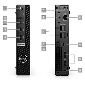 Dell Optiplex 5000 5090 Micro Tower Desktop (2021) | Core i7-512GB SSD - 16GB RAM | 8 Cores @ 4.5 GHz - 10th Gen CPU Win 10 Pro