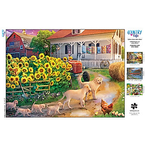 Buffalo Games - Farm Flower Pups - 1000 Piece Jigsaw Puzzle