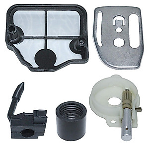AUMEL Oil Pump Pick Up Bar Plate Air Filter Intake Boot Kit for Husqvarna 136 137 141 142 Chainsaw Replace 545036801, 530047855, 530029811