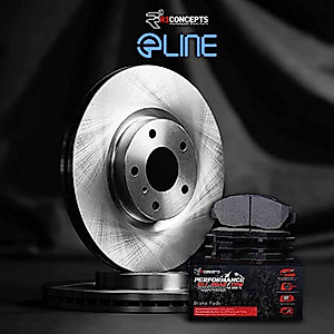 R1 Concepts Front Brakes and Rotors Kit |Front Brake Pads| Brake Rotors and Pads| Performance Off-Road Brake Pads and Rotors|fits 1991-1998 Toyota 4Runner, T100