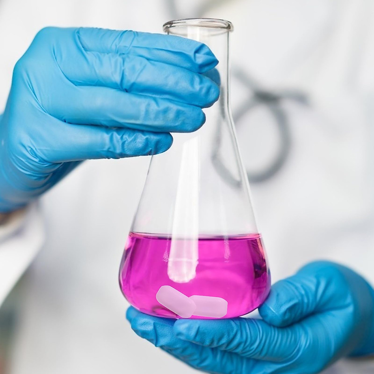 VILLCASE Magnetic Stir Bar Set, Stir Plate PTFE Stirrer Mixer Stir Bar, Stir Rod Magnetic, Laboratory Bar, Stir Plate Magnet Stick (25 Pieces,7mm/ 0.2 Inch)