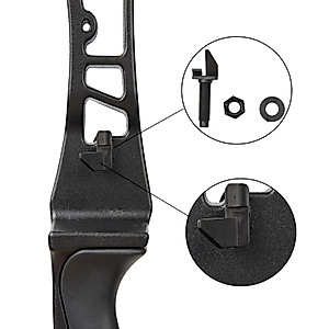 TOPARCHERY 2pcs RH Adjust Arrow Rest Recurve Take Down Bow Archery Archery Bow Window Black Cushion