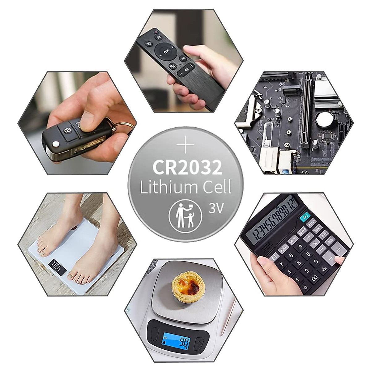 JUNPOWER CR2032 3V Lithium Battery (20pcs)