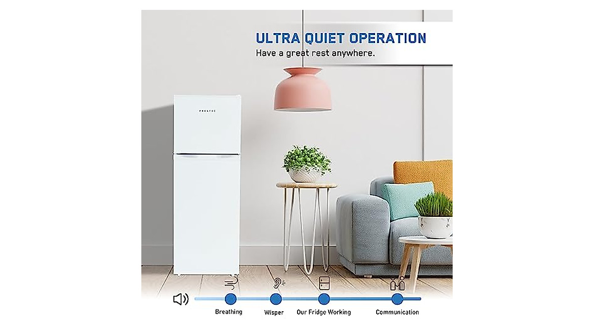 Frestec Compact 4.7 CU' Refrigerator with Freezer