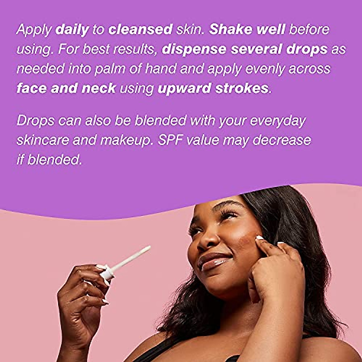 COOLA Organic Sun Silk Drops and Face Moisturizer with SPF 30, Dermatologist Tested Sunscreen with Plant-Derived BlueScreen Digital De-Stress Technology, 1 Fl Oz