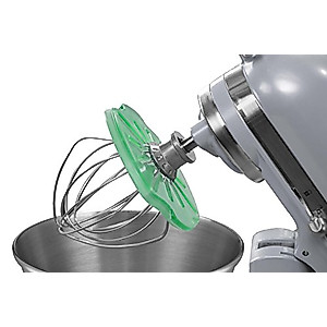 Whisk Wiper® PRO for Stand Mixers - Mix Without The Mess - The Ultimate Stand Mixer Accessory - Compatible With KitchenAid Tilt-Head Stand Mixers - 4.5qt, 5qt (Color: Aquamarine)