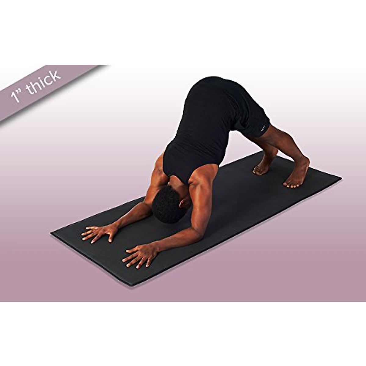 Kind Mat Patented 3 Layer Memory Foam Technology Yoga Mat Increase Comfort · Improve Balance (Large Kind Mat Bliss w/Strap 25 x 74 x 1 in.)