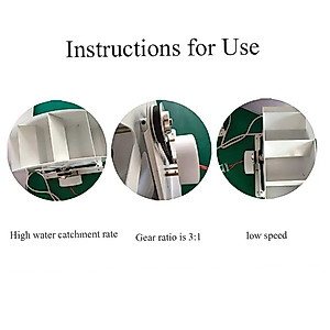 Mdxtog Micro Hydroelectric Turbine Generator 100W, Low-Speed Water Wheel Generator For Household Outdoor Lighting Generation Power Equipment Hydro Water Turbine Generator