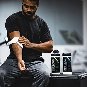 Defense Soap All Natural Peppermint Body Wipes 2PK with Tea Tree Oil | Wrestling, Combat, Camping, Gym, Post Workout Shower Wipes for Men and Women. 40 Count (Pack of 2)