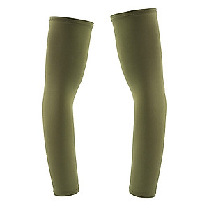 TopTie Custom 1 Pair Arm Sleeves for Men Women, Personalized Arm Compression Sleeve for Football, Basketball & Volleyball-1 Pair Black