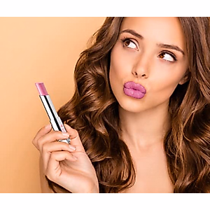 Diamond Shine Metallic Sparkle Lip Color with Vitamin E by Nuest Cosmetics, Easy Application, High Pigment Full Coverage in 8 Glittery Shades, Cruelty Free, Vegan (Glazed Pink)