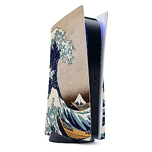 MightySkins Gaming Skin for PS5 / Playstation 5 - Great Wave of Kanagawa | Protective Viny wrap | Easy to Apply | Made in The USA