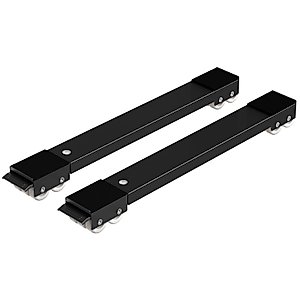 Ronlap Furniture Washing Machine Dolly, Extendable Appliance Rollers Refrigerator Heavy Duty, Washing Machine Stand Wheels Fridge Appliance Dolly Movers Mobile Washer and Dryer Moving Base, Black