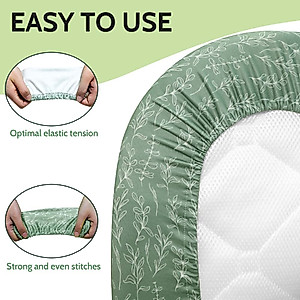 Bassinet Sheet, Jersey Cotton for Baby Boy/Girl, Fitted Sheets Flexible for Most Bassinet Mattress