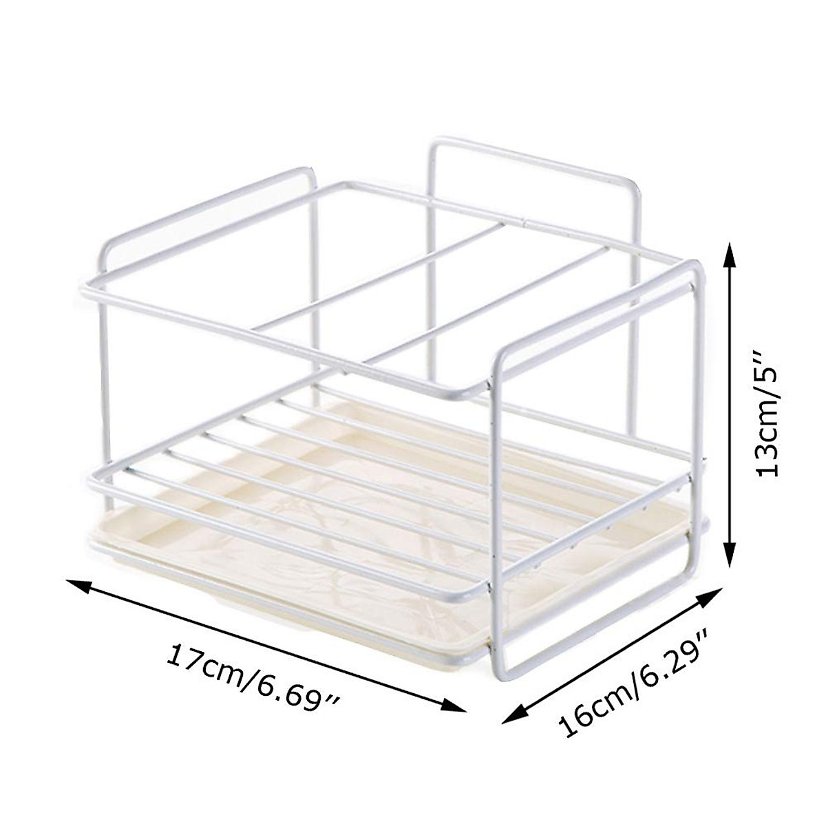 Kaxich Kitchen Sponge Holder Sink Organiser Caddy Dishwashing Liquid Soap Brush Towel Drainer Rack Bathroom Storage