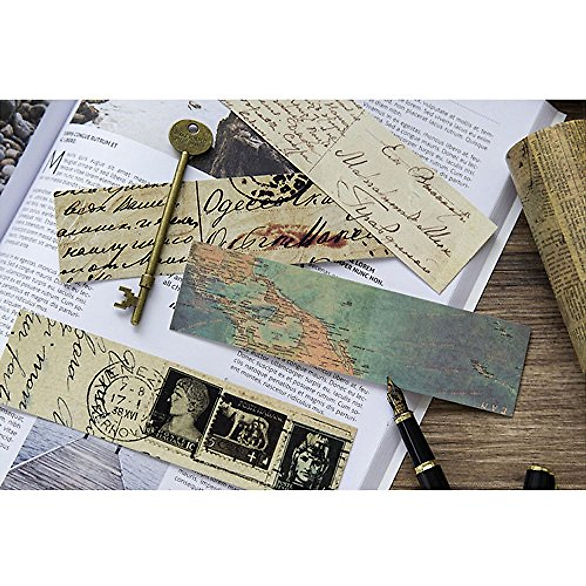 Vintage Style Bookmarks for Women Men, 30PCS (Retro Collection)