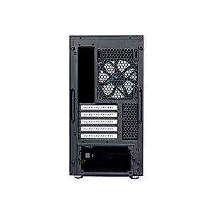Fractal Design Define Mini C - Mini Tower Computer Case - mATX - Optimized for High Airflow and - 2X Fractal Design Dynamic X2 GP-12 120mm Silent Fans Included - PSU Shroud - Black