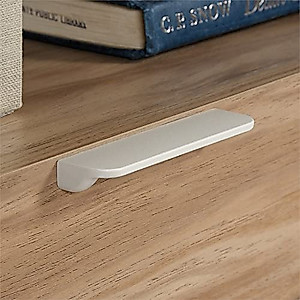 Sauder Portage Park Modern L-Shaped Desk in Kiln Acacia, Kiln Acacia Finish