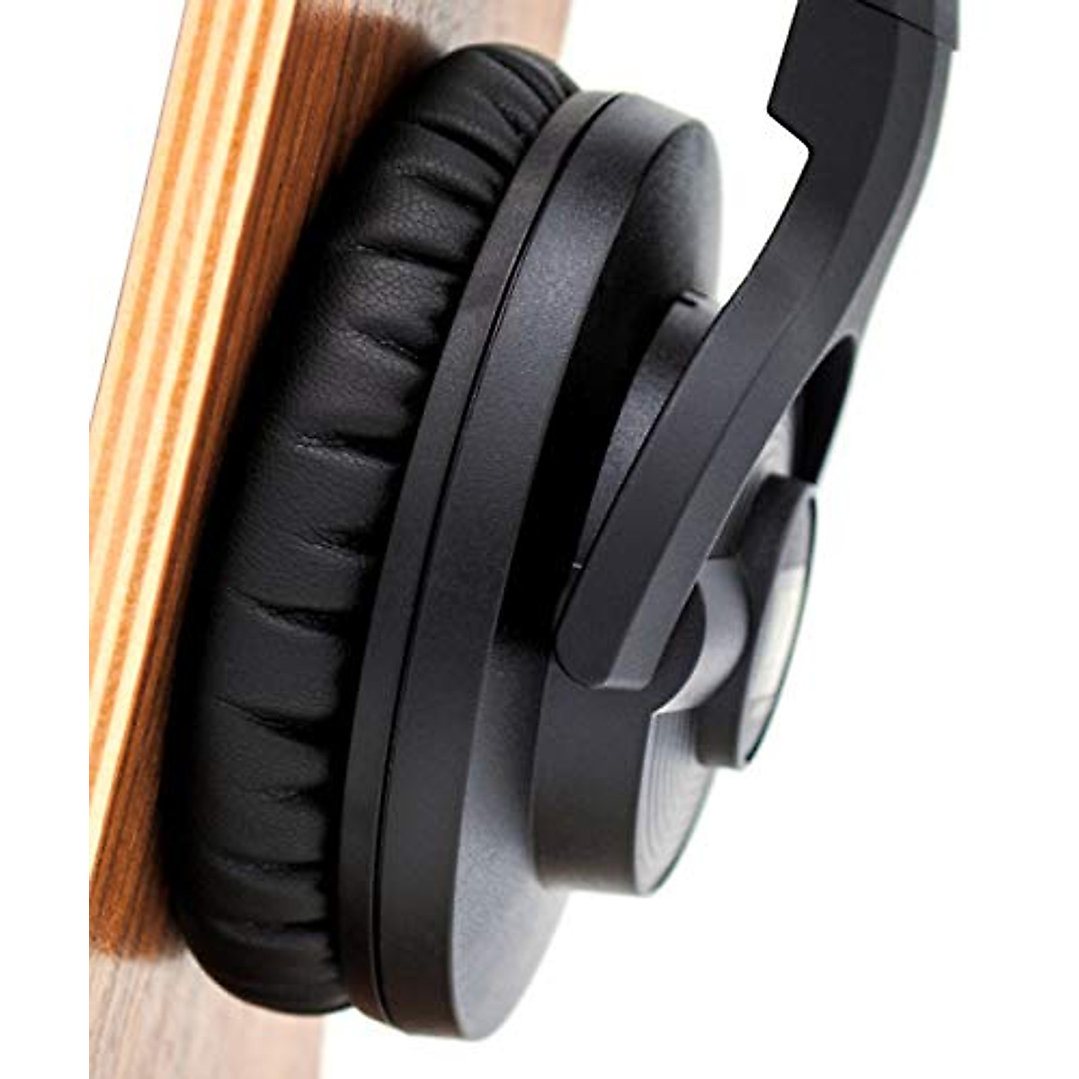 Earpadz Replacement for KRK KNS6400 Headphones Ear Pads, Protein Leather Headphone Cushions (Midnight, Black, 1 Pair)