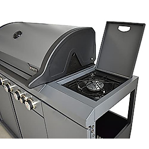 Rustler2 Six (6) Burner Gas Grill Center & Kitchen Island by Brand-Man Grills