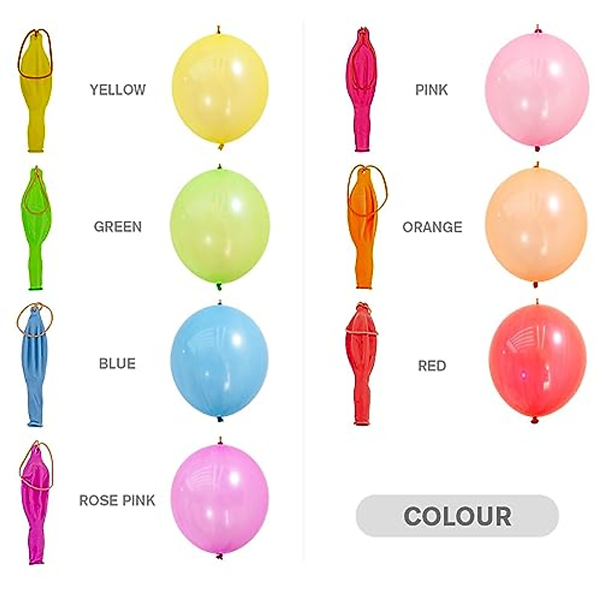 Neon Punch Balloons Punching Balloons, 30 Pcs, Heavy Duty Balloons Party Favors for Kids, Punching Balloons with Rubber Bands Handle, Kids Outdoor Toys, Birthday Decorations Party Favors