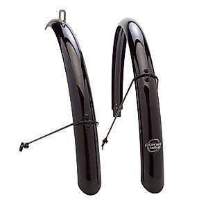 Planet Bike Full bike fenders - 700c x 45mm, Black- Fits Up to 35mm Wide Tires