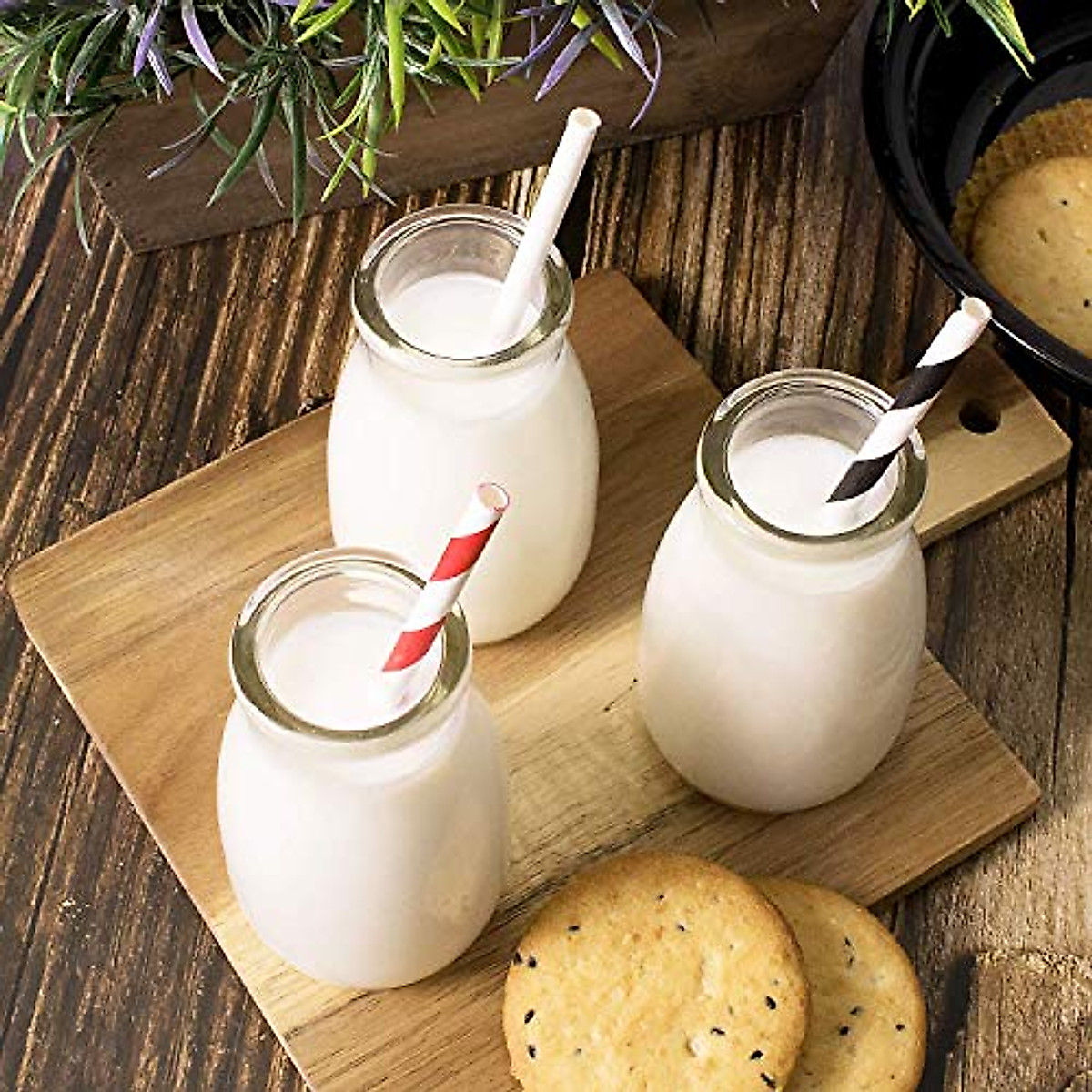 Karat Earth KE-C9452 5.25" Stir Unwrapped Paper Straw(Red Spiral)