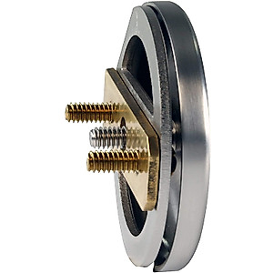 Westbrass D398RK-50-20 1-1/2" NPSM Coarse Thread Mushroom Tip-Toe Bathtub Drain Stopper with Illusionary Overflow Faceplate, Stainless Steel (50-Pack)