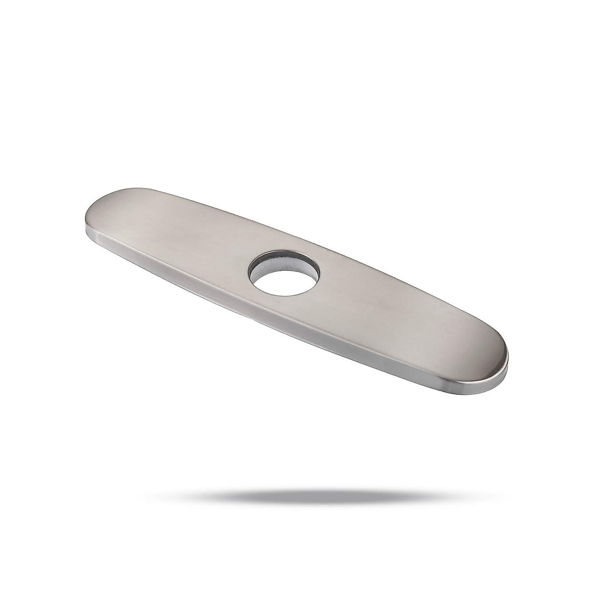 Sink Hole Cover, Escutcheon Plate Stainless Steel Deck Plate for 1 or 3 Hole Bathroom or Kitchen Sink Faucet Mixer Tap 10" Brushed Nickel