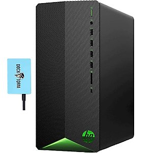 HP Pavilion TG01 Gaming & Entertainment Desktop PC (AMD Ryzen 7 5700G 8-Core, 16GB DDR4, 512GB SSD + 1TB HDD, RTX 3060 12GB, VR Ready, AC WiFi, Bluetooth 5.1, Win 11 Home) with Hub
