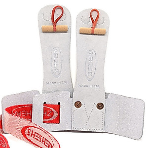 ZHEZHERA Professional Dowel Gymnastics Grips for Girls Youth Uneven Bars (Hook & Loop - Sold in Pairs) | The Original Competition Grade Uneven Bar Grips for Girls Gymnastics ((3 | Large))