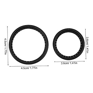 OSOLADY 2 Sets Accessories Bell Cover Diaphragm Replacement Medical Parts Ear Tips for Diaphragm for Black