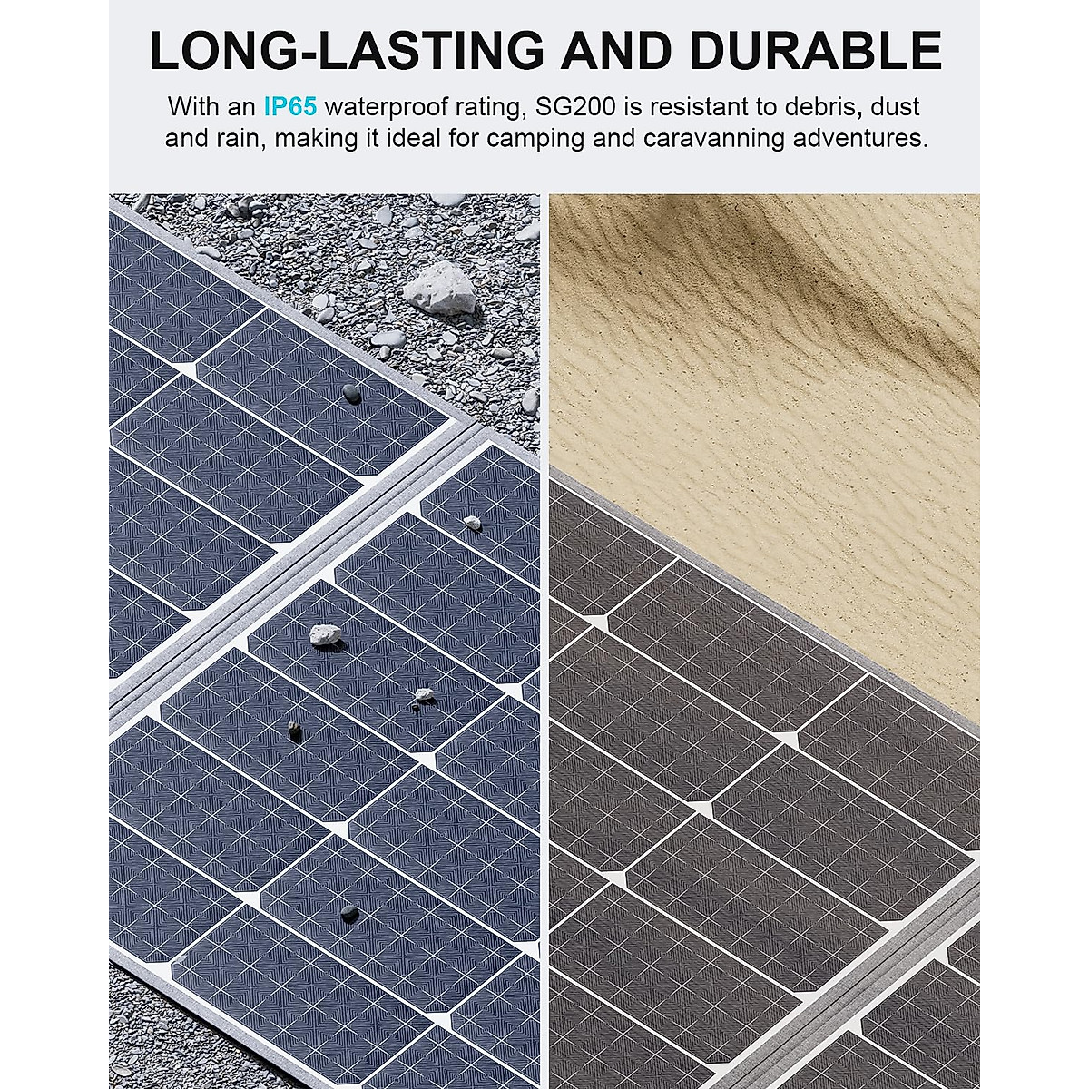 200W Portable Solar Panel,Ultre-Light 9.9lbs,20V Foldable Solar Charger kit with MC4 Output,23% Efficiency for 98% Power Stations Outdoor Camping Hiking Van RV Trip