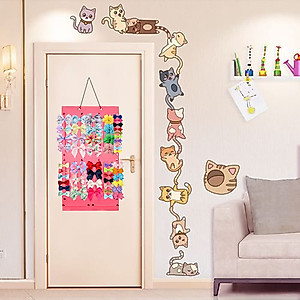 Bow Holder for Girls Hair bows,Newborn Headband Holder Hair Clips Hanging Storage Organizer,Baby Hair Accessory Storage Display for Girls Room (Small)