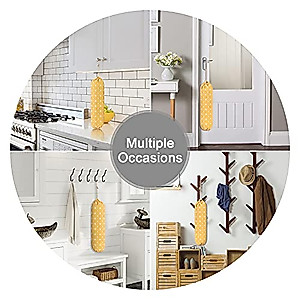 2 Pcs Plastic Bag Holders for Grocery Bags Large Plastic Bag Organizer Grocery Bag Dispensers Trash Bag Storage Holder for Office Kitchen Home (Yellow Rhombus, White Check)