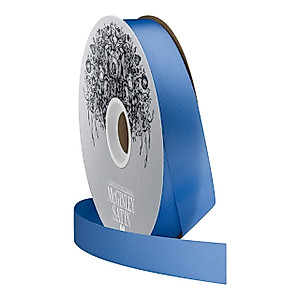 McGinley Mills 7/8" W Acetate Satin Ribbon, Columbia Blue, 100 Yard Spool