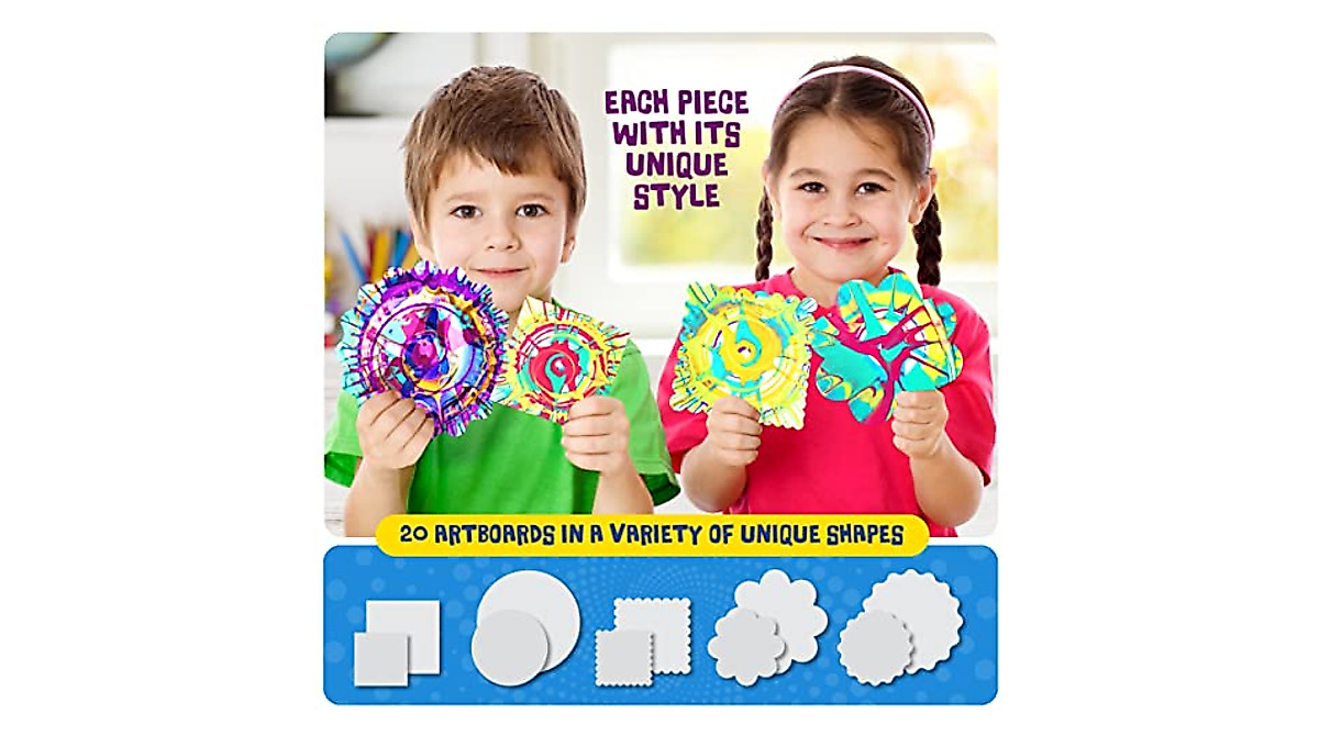 Spin Art Machine Kit for Creative Kids - Fun Gift Idea