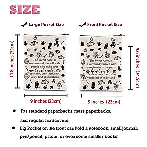 Movie Inspirational Quote Gift Movie Fans Gift Book Sleeve with Zipper for a Alice Fans (The Secret Alice)